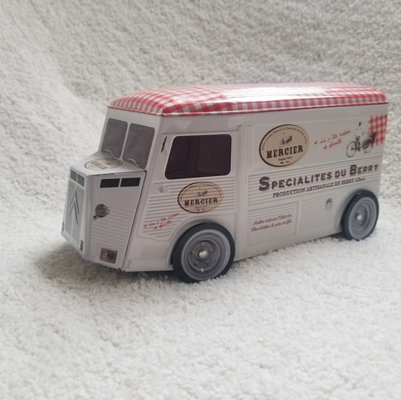 Mercier | Kitchen | Rare Vintage French Bakery Truck Metal Cookie Tin ...
